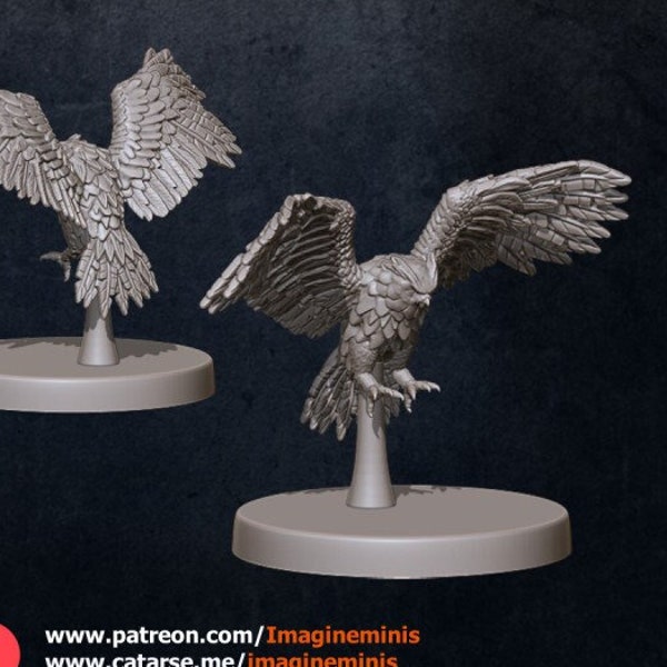 Owl Miniature Dnd - Etsy