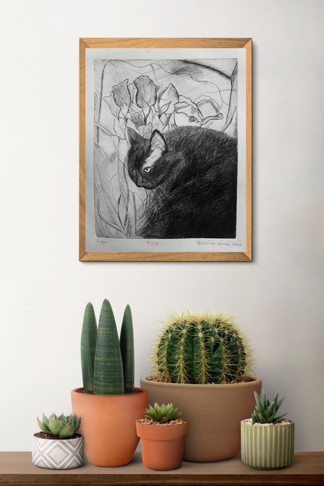 Edgar With His Roses - Etsy