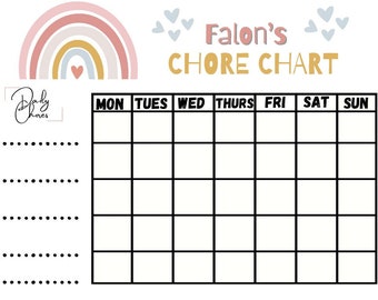 Rotating Chore Chart for Family/roommates. Customizable Canva Template ...
