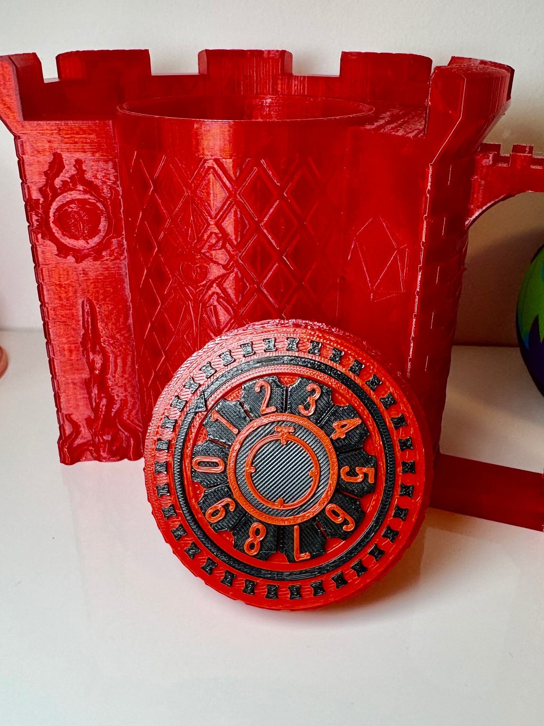 DND 3D Printed Sip and Roll Dice Tower Lid With Turn Tracker - Etsy