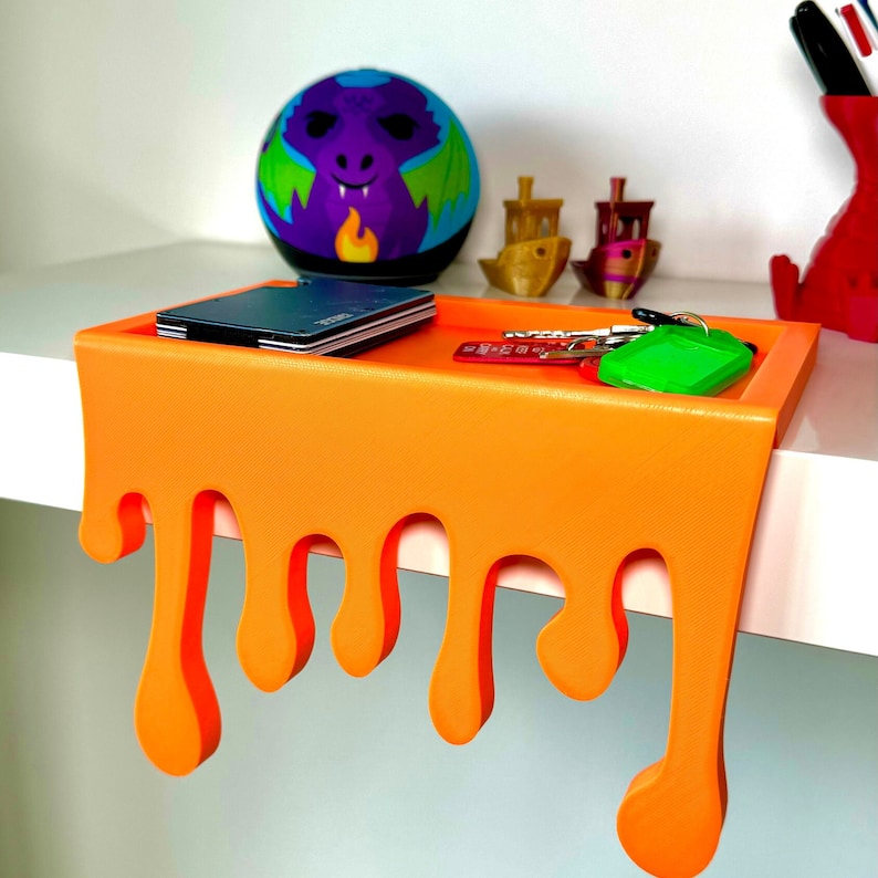Drippy Shelf Tray 3D Printed Organizer for Wallet or Keys - Etsy
