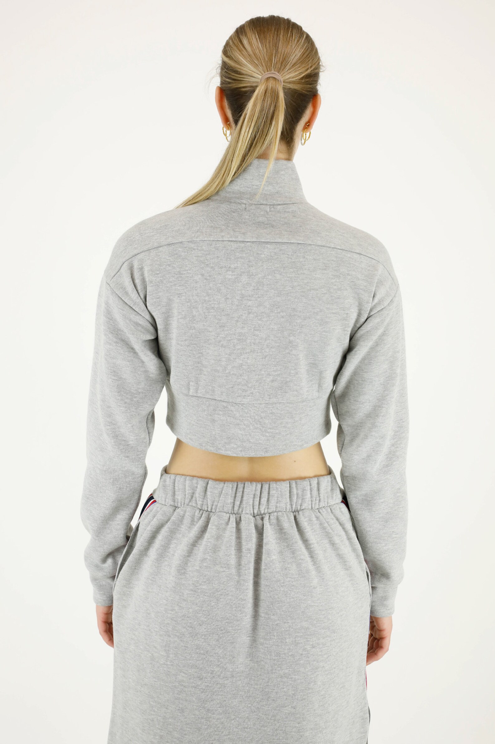 Cropped Cotton Fleece Quarter Zip Sweatshirt - Made in USA - Etsy