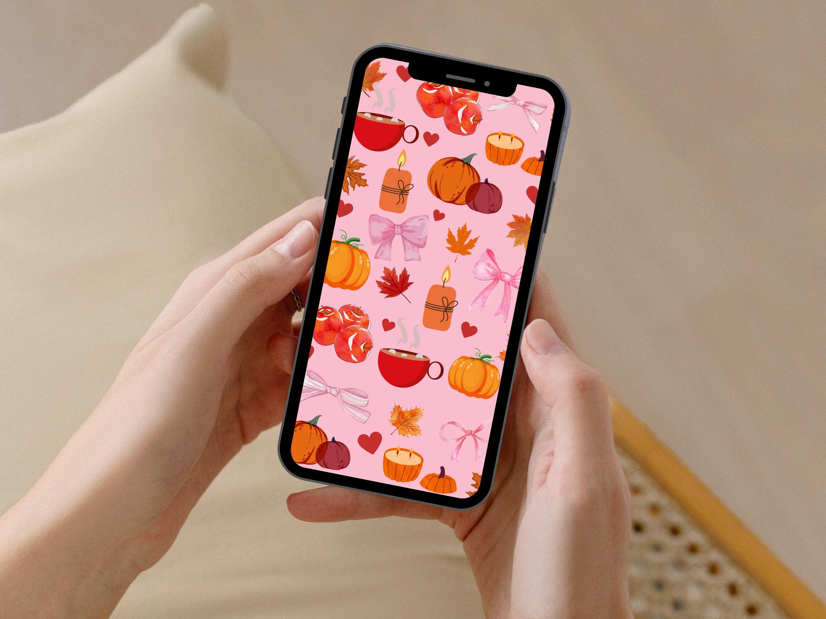 Autumn Phone Wallpaper Cute Autumn Aesthetic Phone Wallpaper Seasonal ...