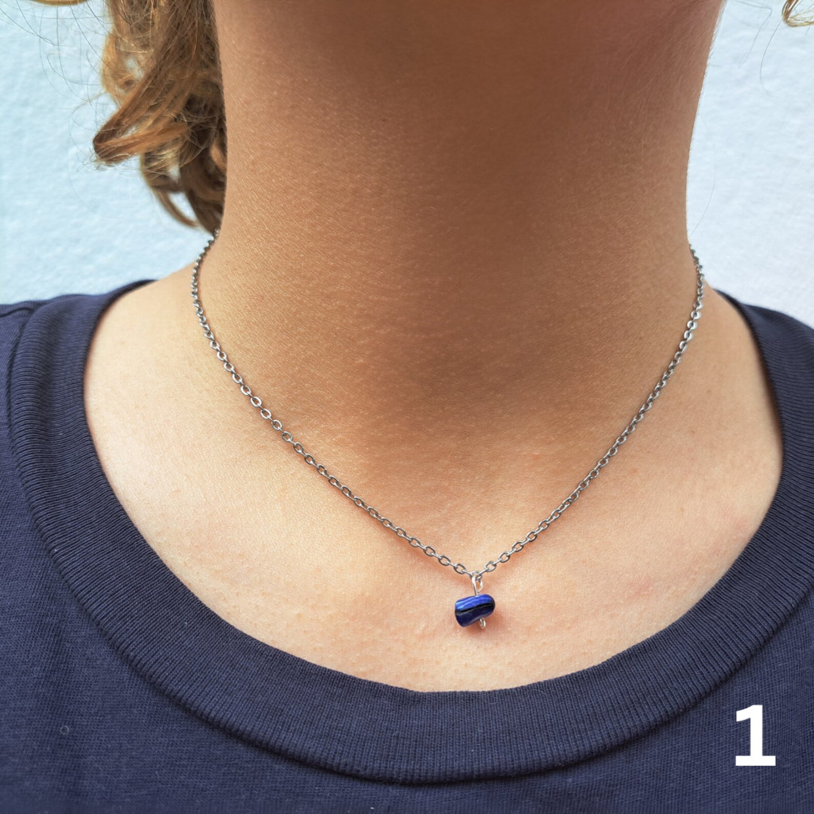 Crystal Gemstone Necklace Charm Crystal Necklace Single Gemstone ...