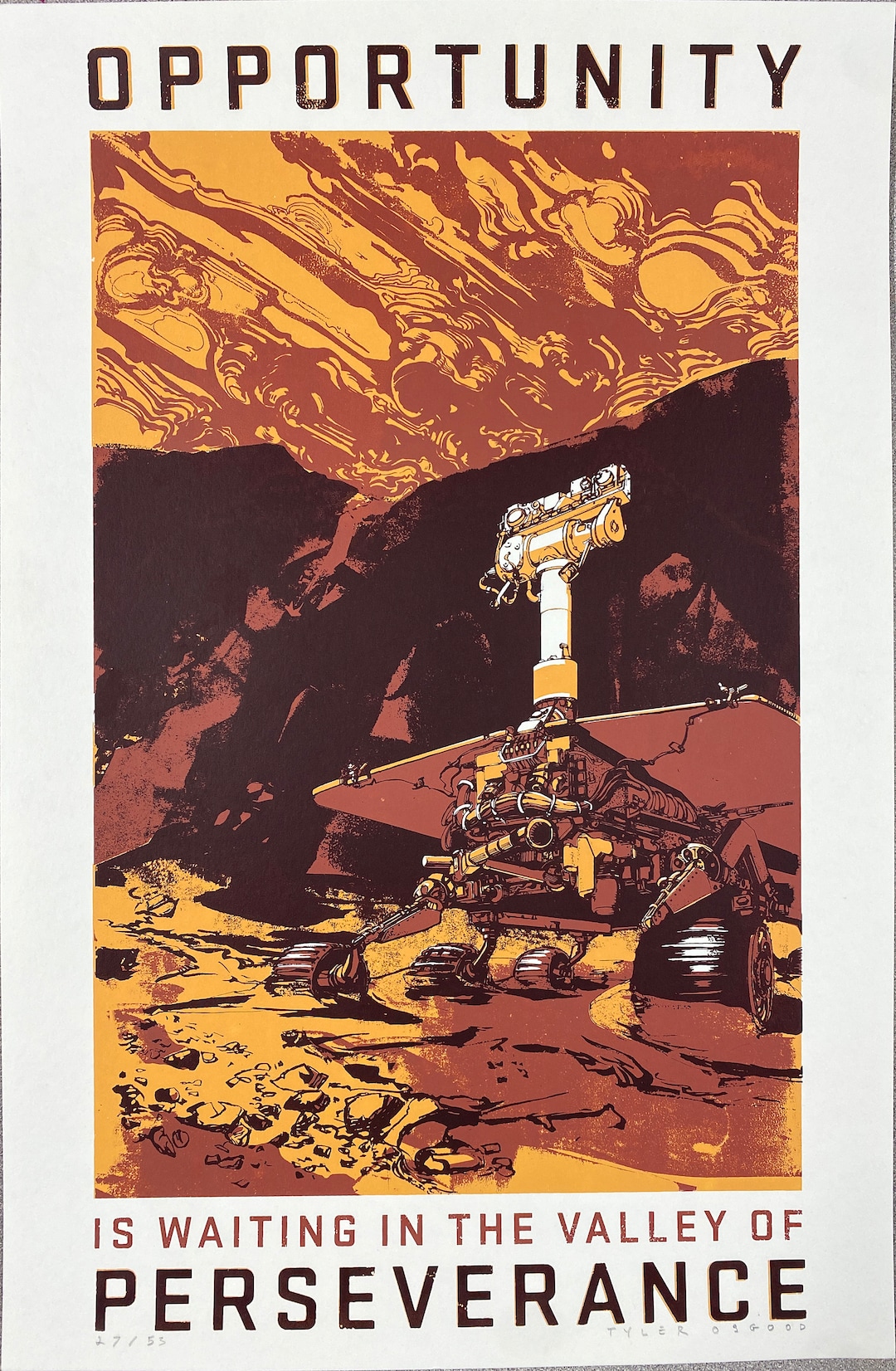Opportunity Rover Poster - Etsy