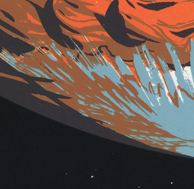 Jupiter Screenprint: Limited Edition Planet Art (16x20) - Etsy