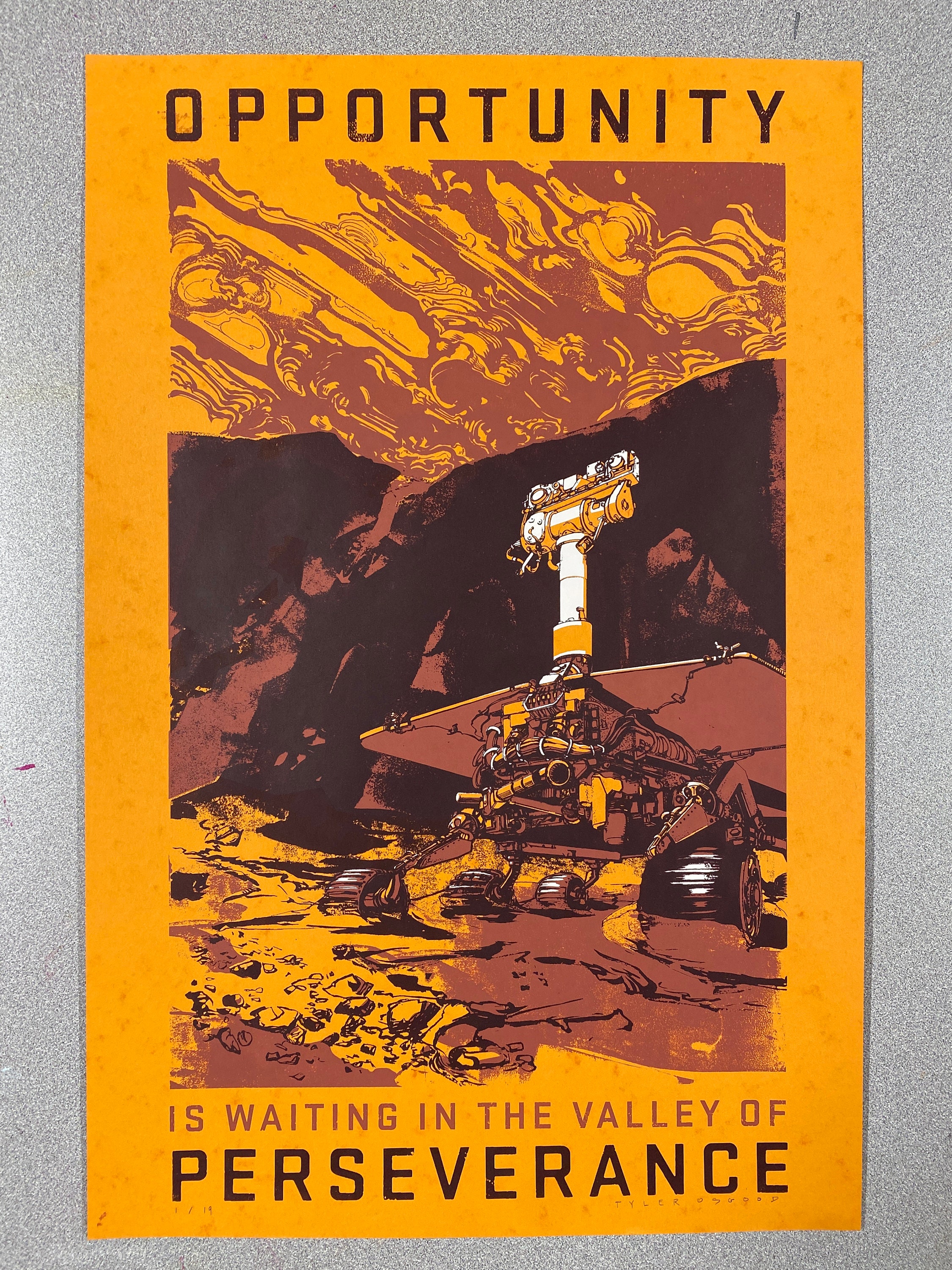 Opportunity Rover Poster - Etsy