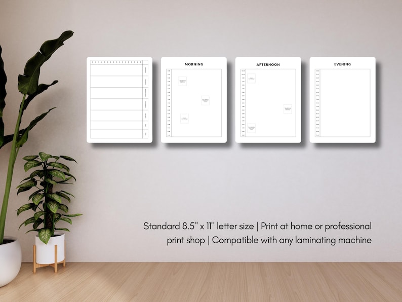 ADHD Planner Printable | Visual Time Blocking Schedule | Daily Routine ...