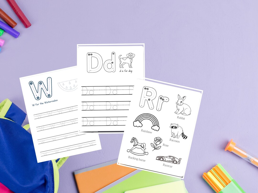 Complete English Alphabet Bundle | Handwriting Practice + Coloring ...