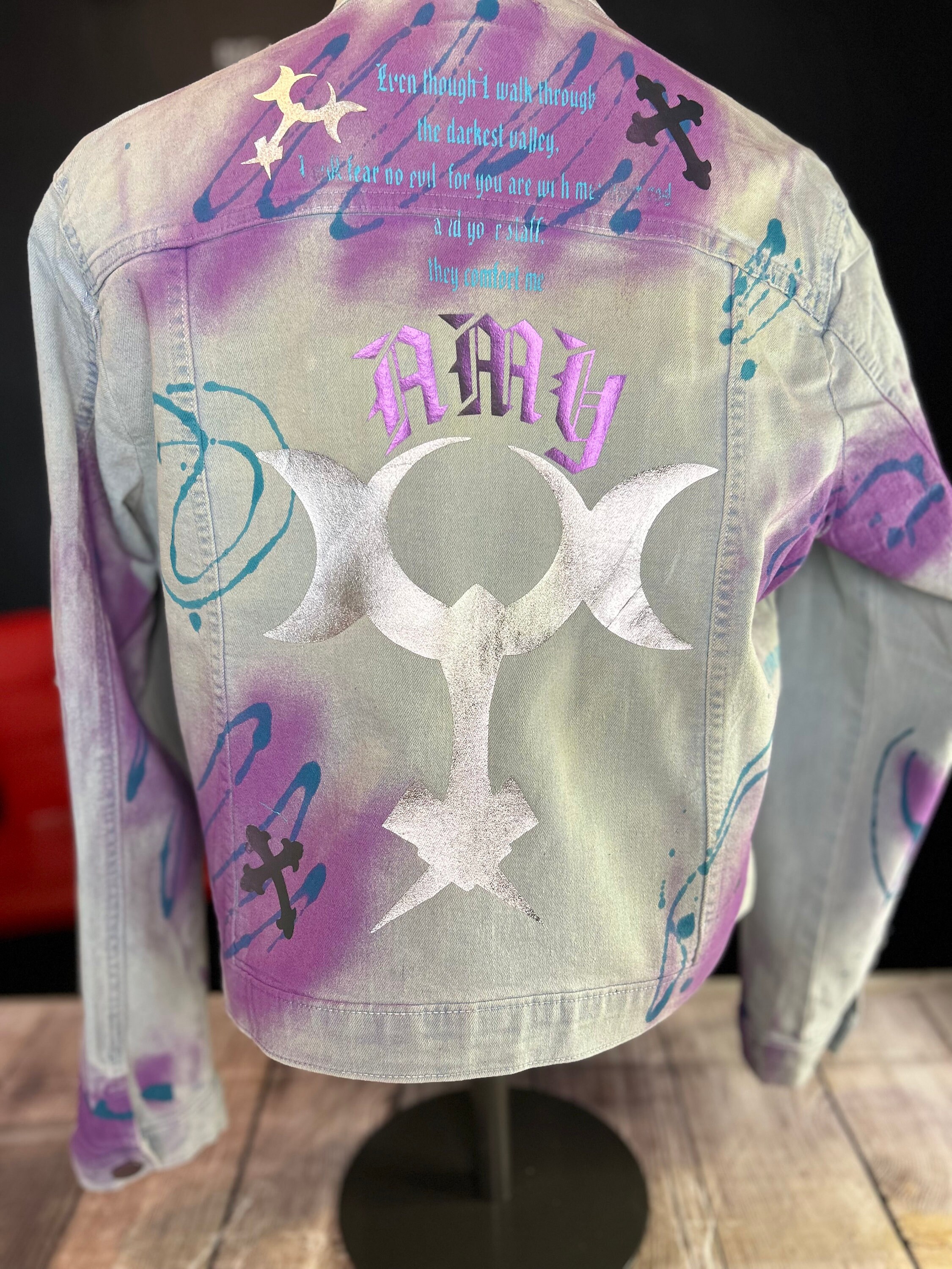 Custom Blue Jean Jacket - Etsy