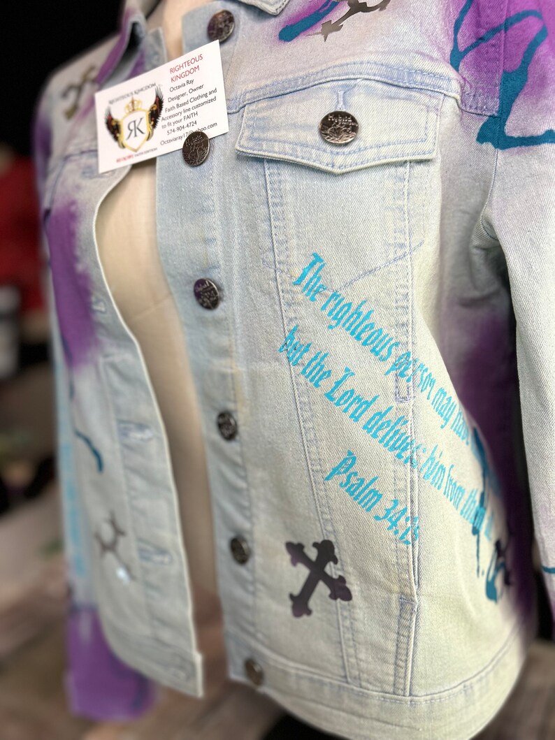 Custom Blue Jean Jacket - Etsy