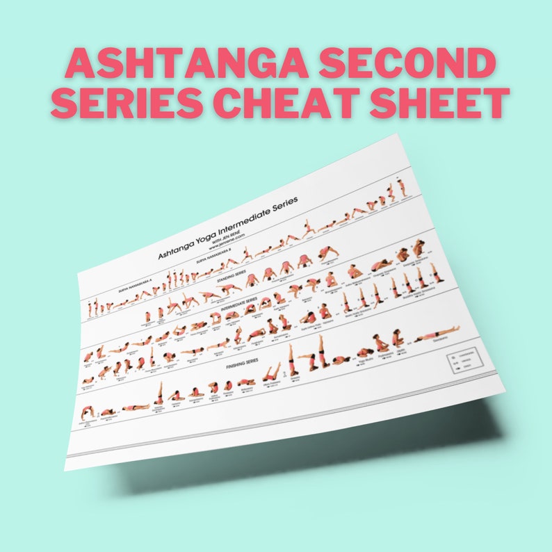 Ashtanga Second Series Cheat Sheet - Etsy