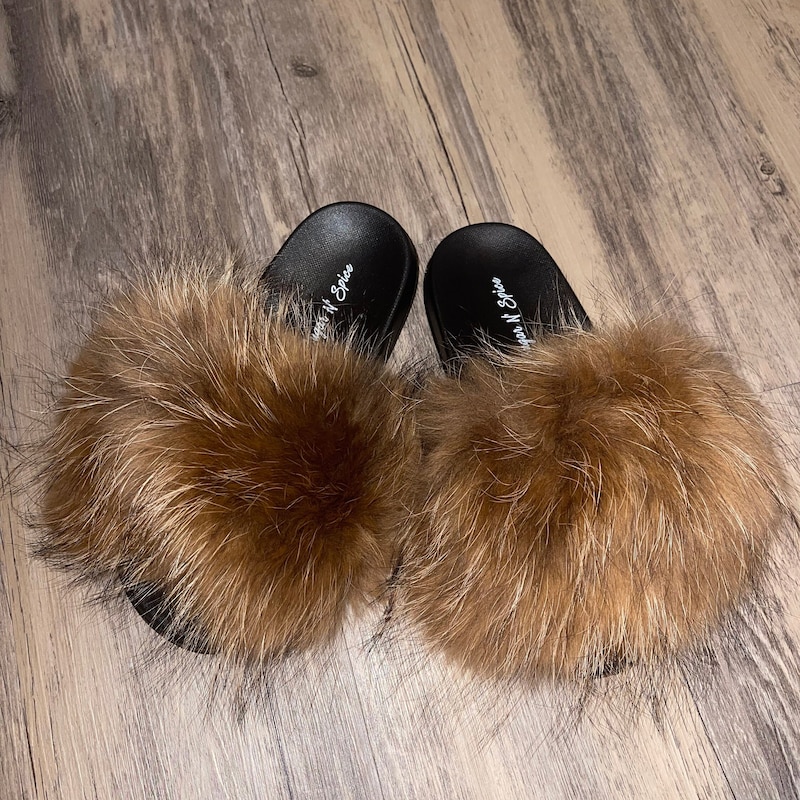 Furry Slides - Etsy