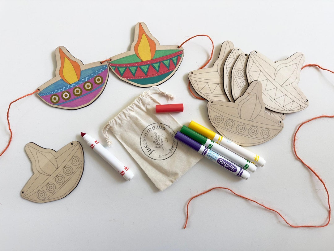 Diya Garland DIY Kit | Diwali Diya Banner Craft for Kids & Party Favor ...