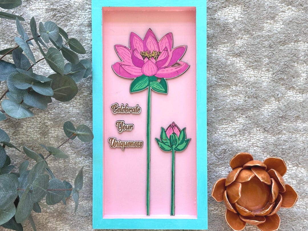 Celebrate Your Uniqueness - Indian Stylized Wall Art, Artistic Floral ...