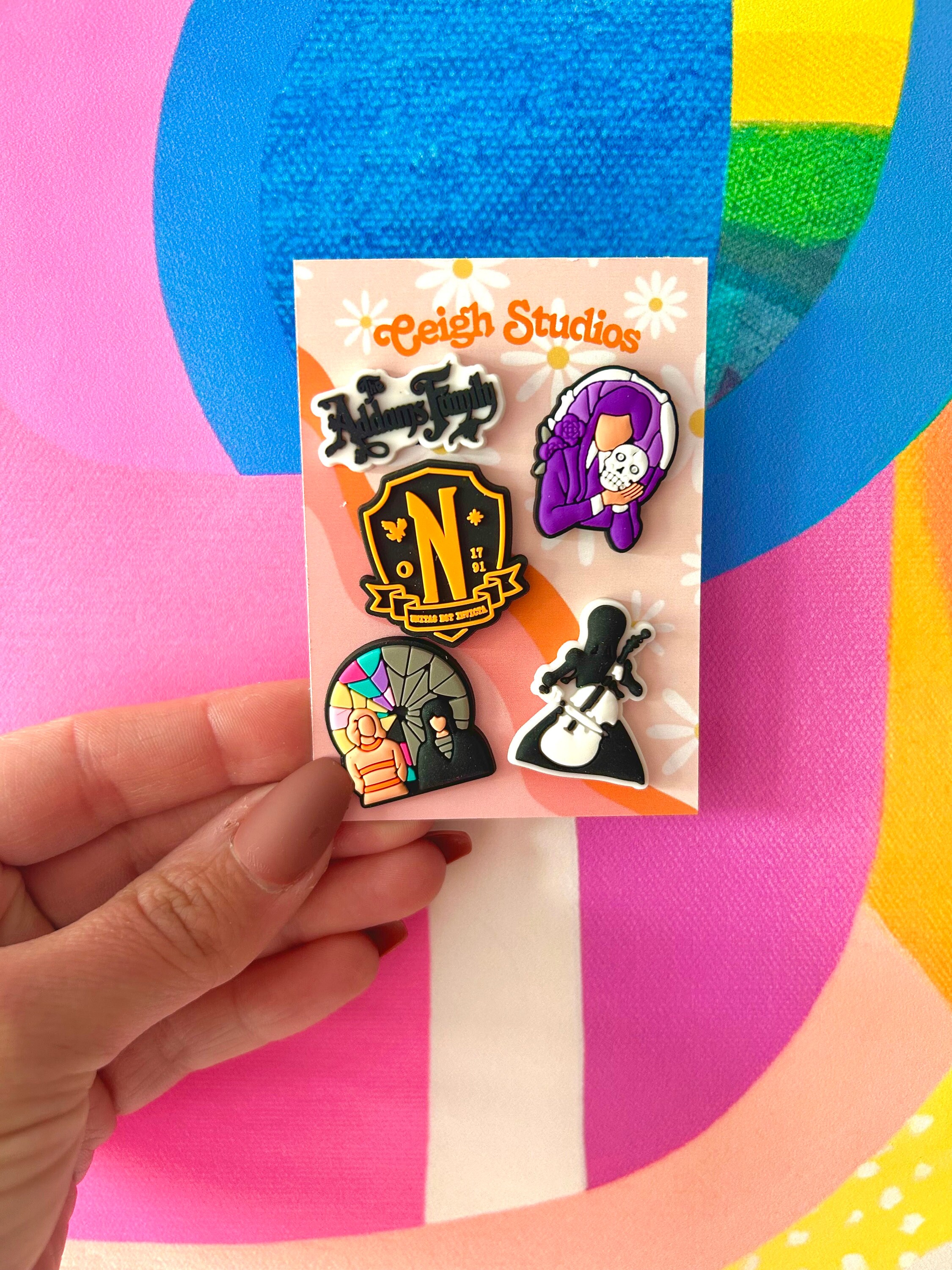 Wednesday Addams Charms - Stationery - Office - Made to Order - Set of ...
