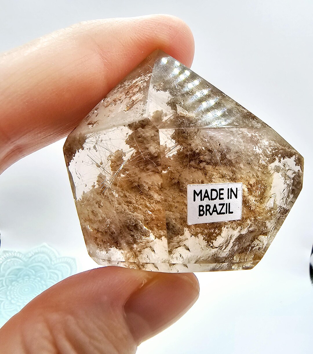 Gorgeous Lodelite Garden Quartz Freeform With Rutile Inclusions From ...