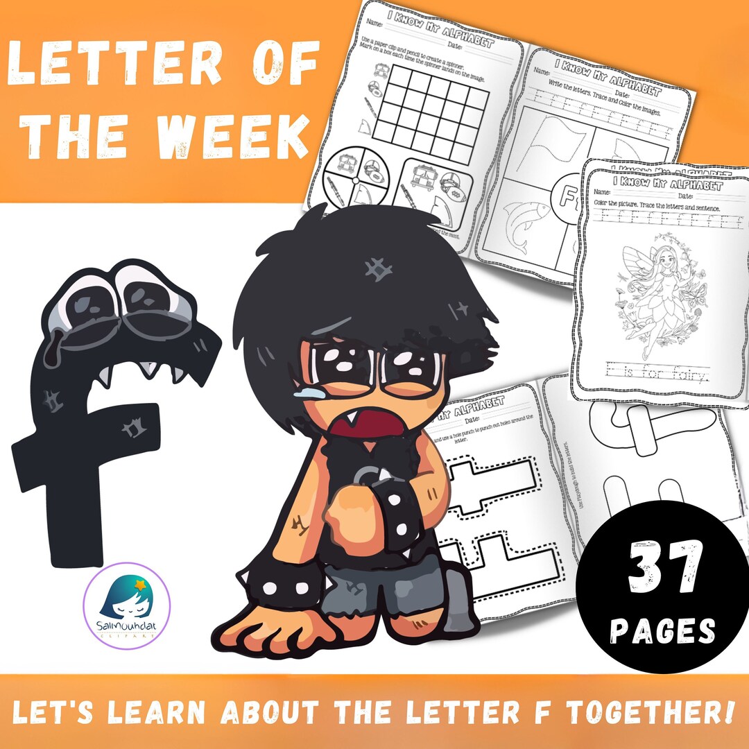 Letter of the Week: Letter F-no Prep Worksheets Letter an - Etsy