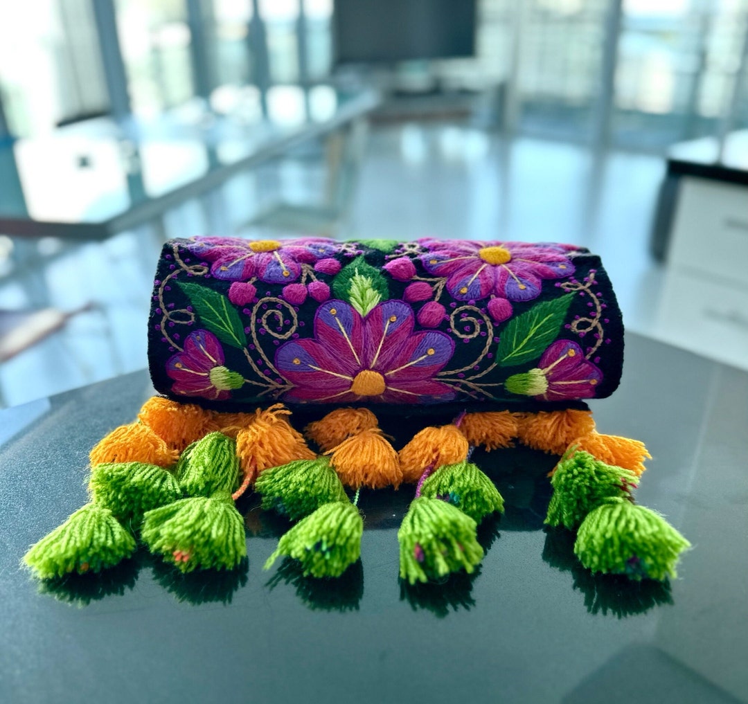 Peru Table Runner With Tassels 11.6"x70" L Bohemian Floral Handmade ...