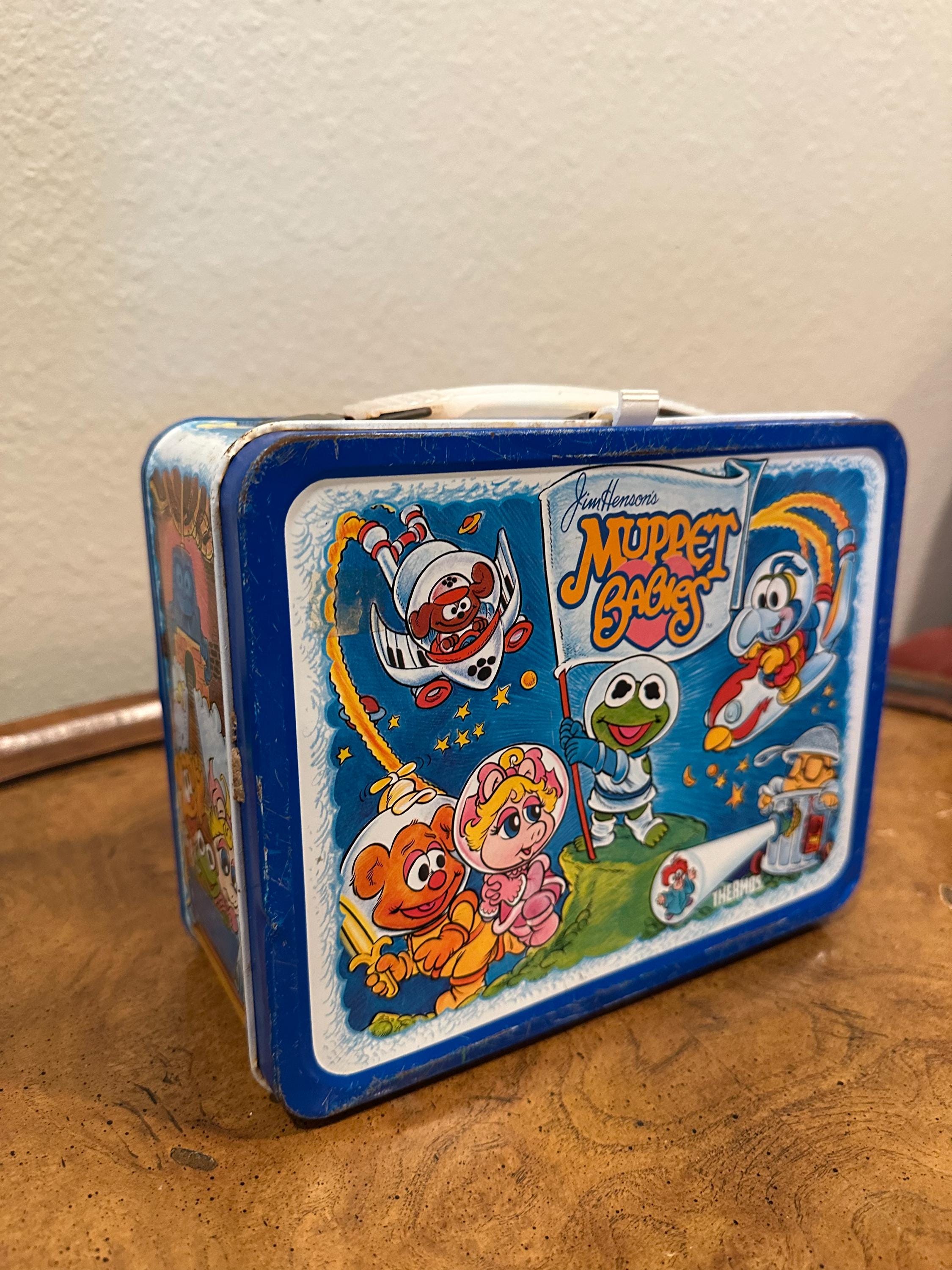 Jim Henson's Muppet Babies 1985 Vintage Metal Lunch Box Kermit, Miss ...