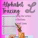 Cursive Letters Tracing Alphabet Uppercase Letters Intro Cursive ...