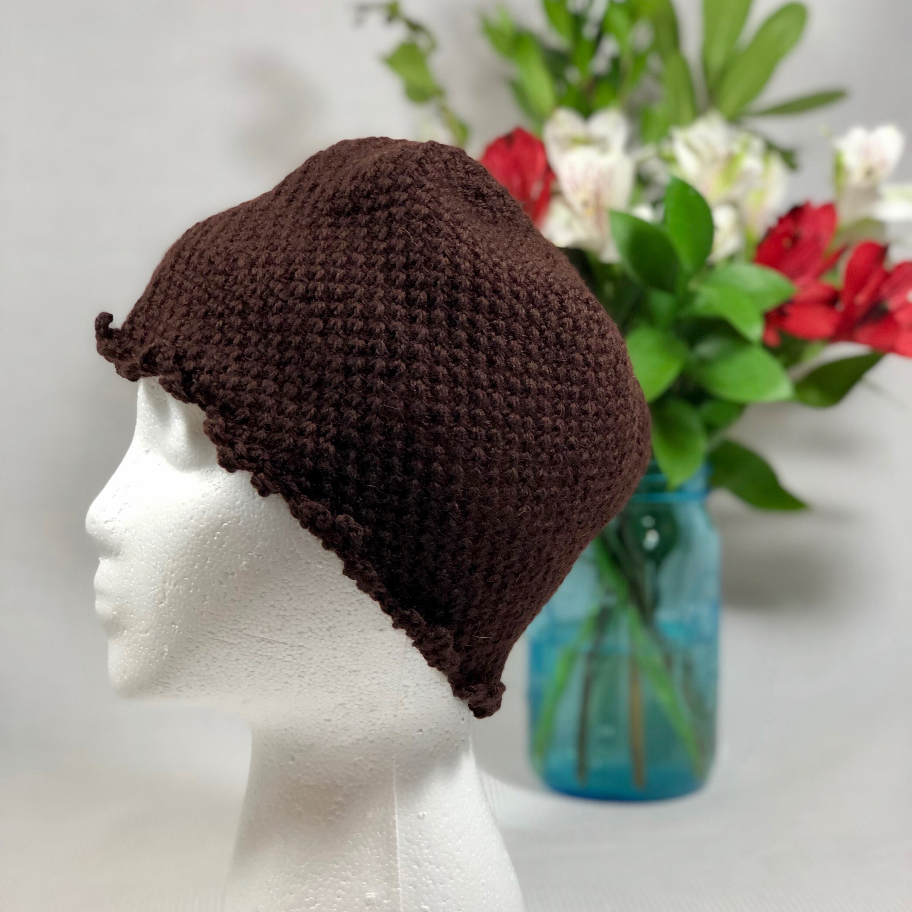 Chocolate Brown Wool Cloche Hat - Etsy