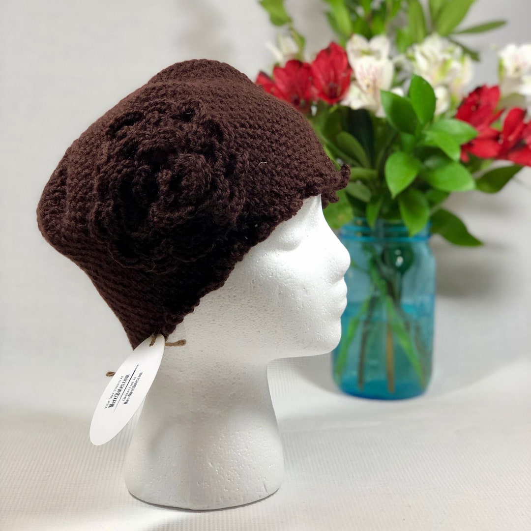 Chocolate Brown Wool Cloche Hat - Etsy