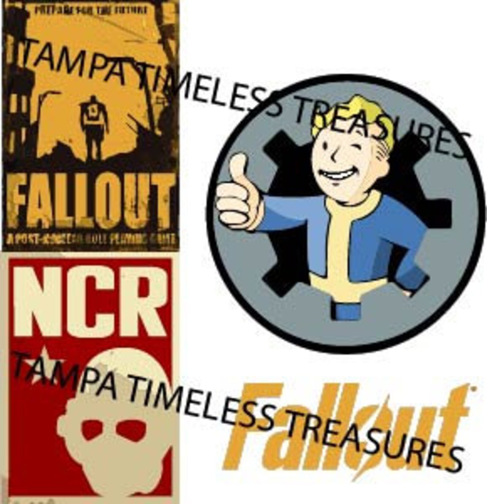 Fallout Symbols Color Print SVG PNG Cricut Cutting Ready Instant ...