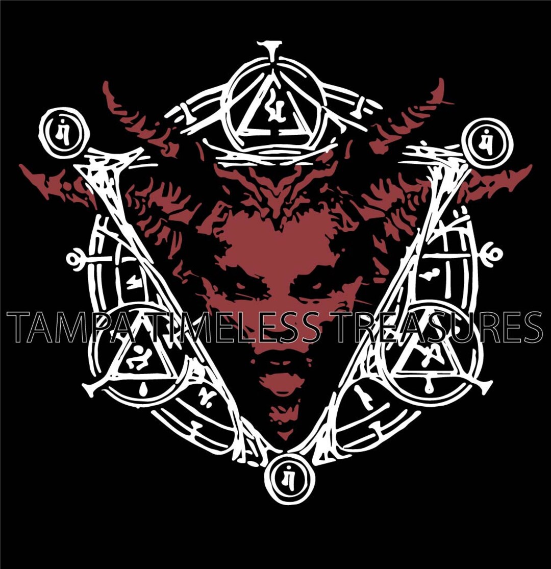 Diablo B&W, Color Print SVG PNG Cricut Cutting Ready Instant Download ...