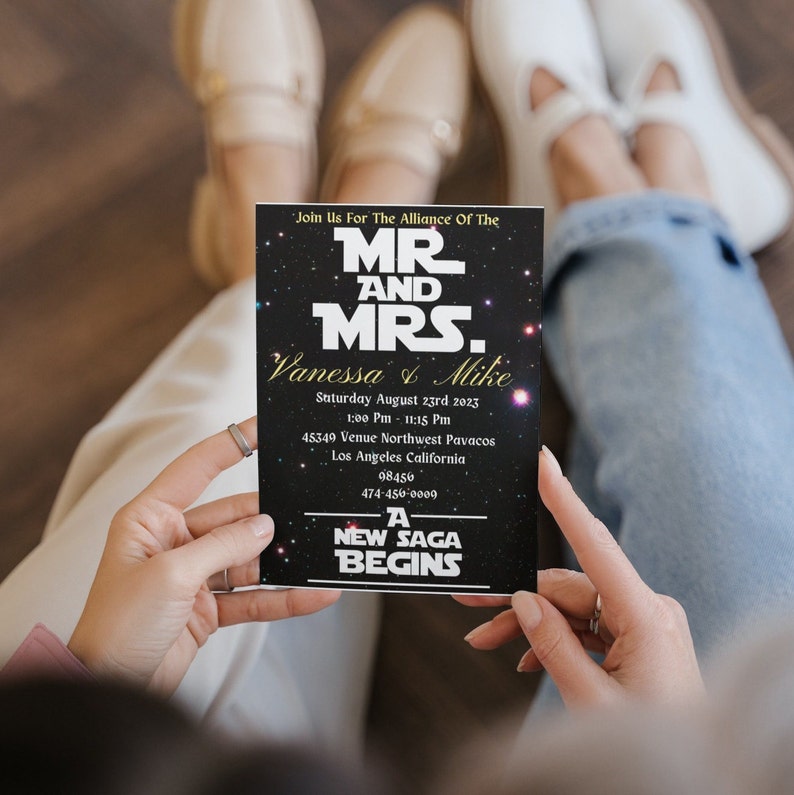 Star Wars Wedding Invite Star Wars Invitation Unique - Etsy