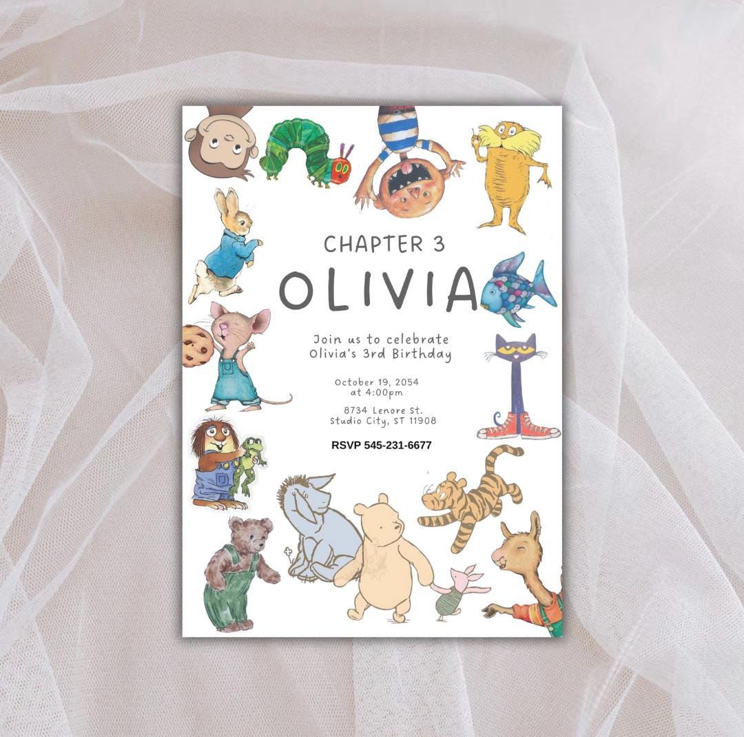 Children’s Book Story Childs Stories Storybook Reading Editable ...