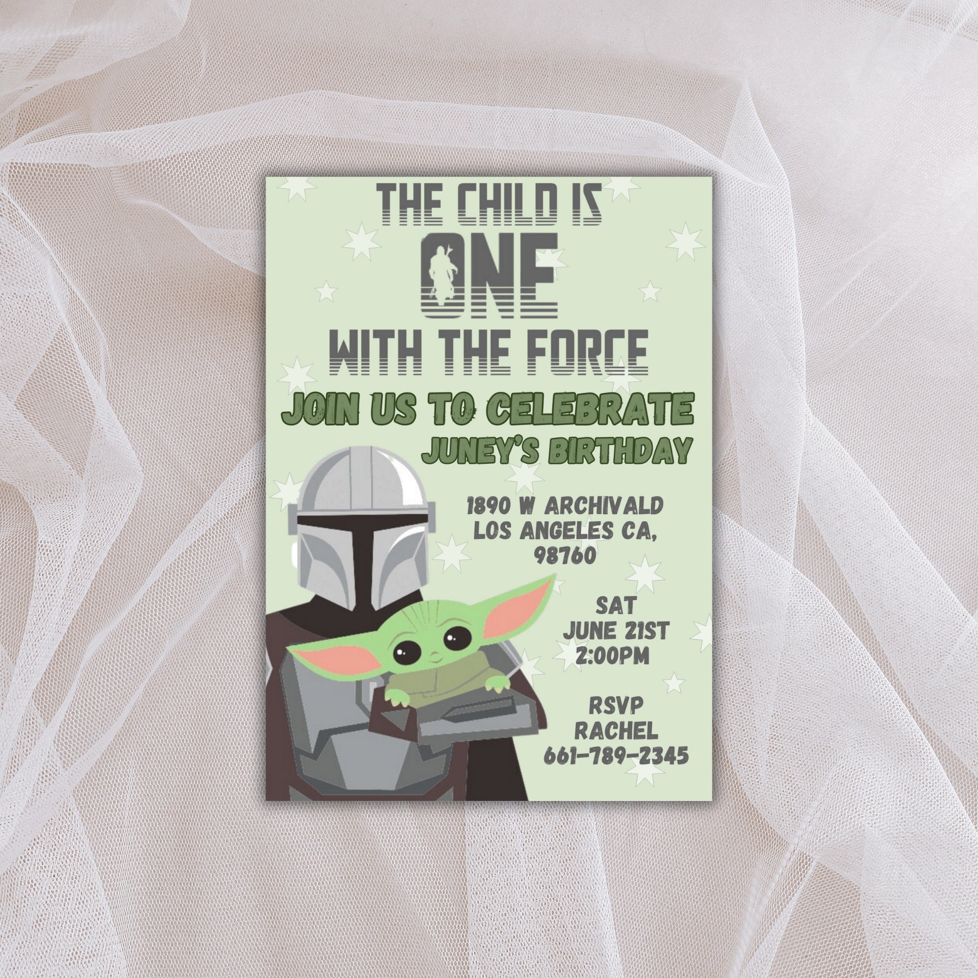 Star Wars Invitation Starwars Invitation Star Wars Birthday Invite ...