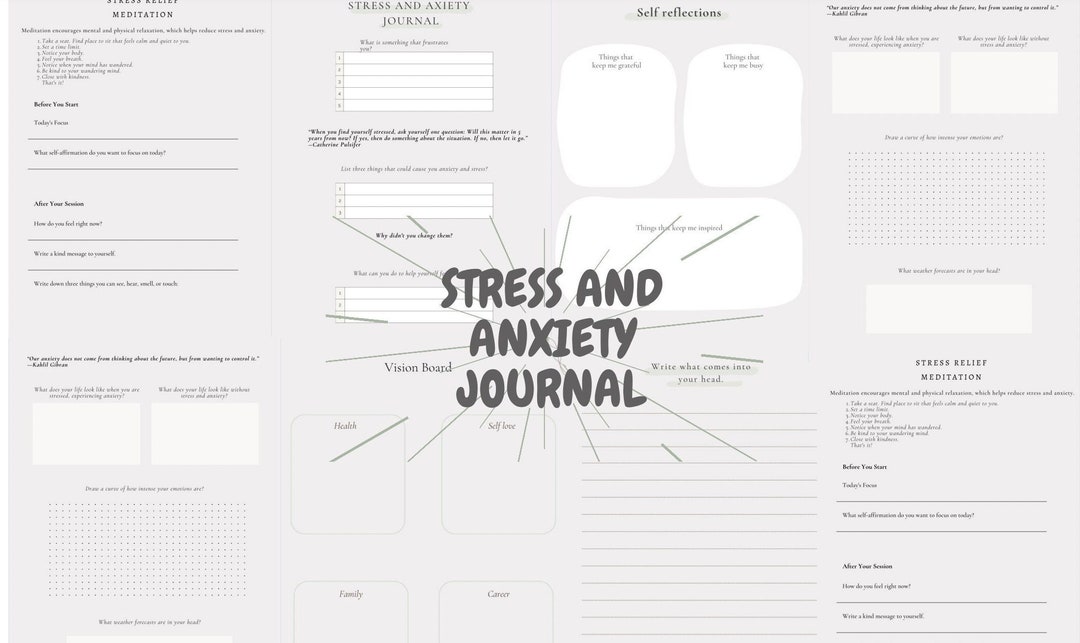 COACH Stress and Anxiety Worksheets / Coaching Tools / Brandable ...