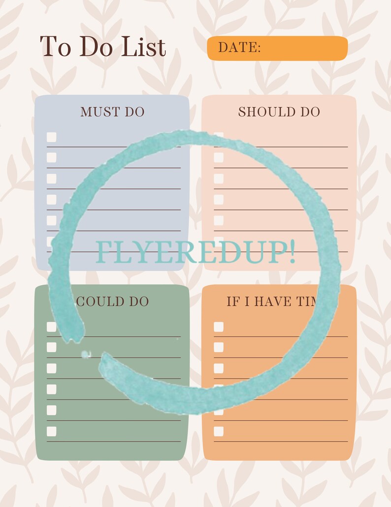 To Do List Printable Sheets (multiple Styles) - Etsy