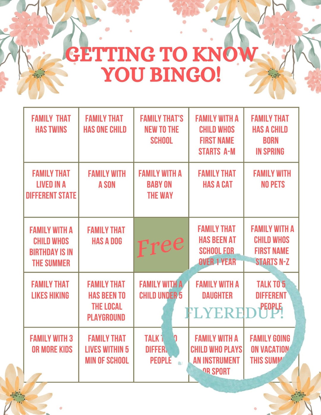 Parent Teacher Bingo! - Etsy