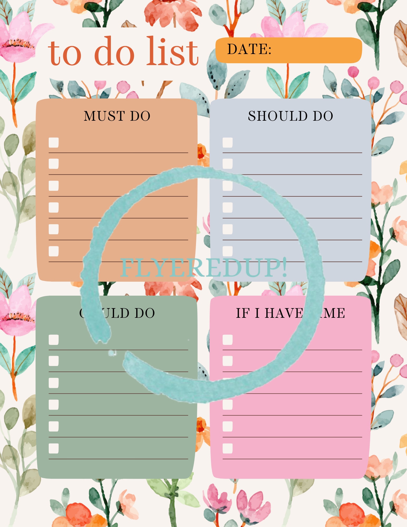 To Do List Printable Sheets multiple Styles - Etsy