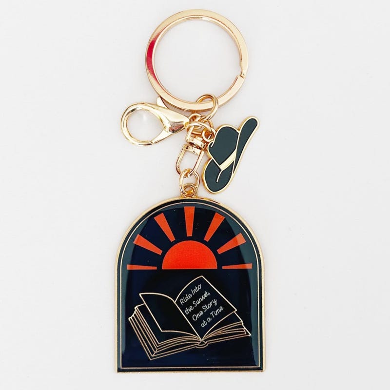 Bookish Keychain - Etsy