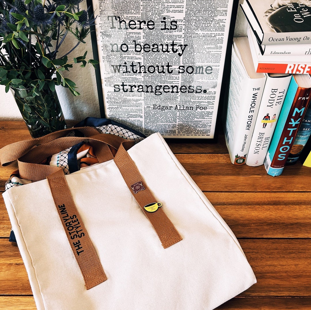 Pin & Carry Signature Tote, Enamel Pin Display Bag, Cotton Tote, Book ...