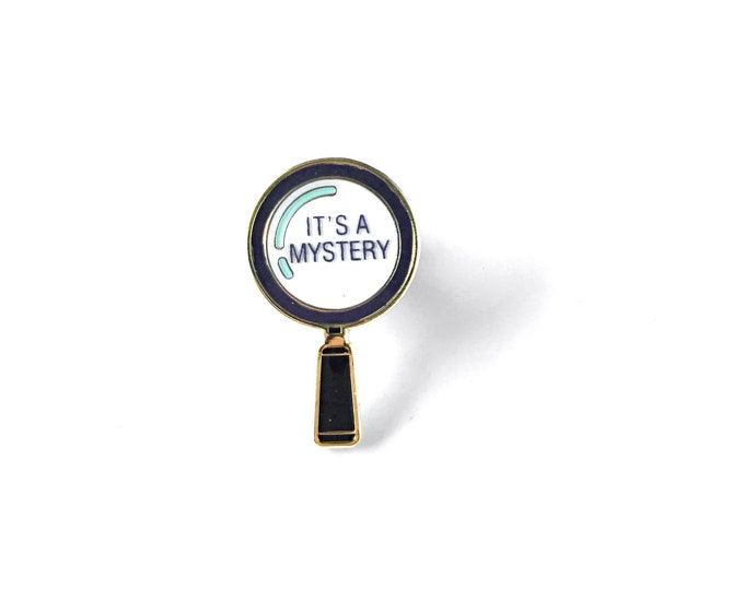 Magnifying Glass Enamel Pin Badge - Etsy UK