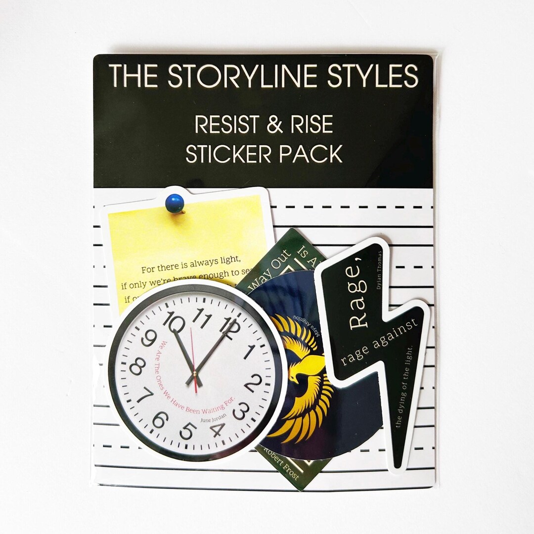 Resist Sticker Pack, Poetic Protest Vinyl Stickers, Feminist Bookish ...