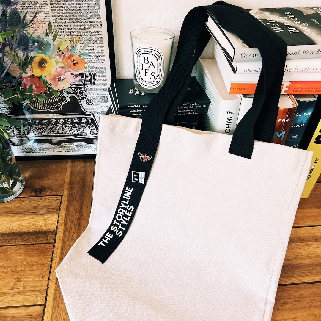 Enamel Pin Display Tote Bag: Cotton Canvas Bookish Accessory - Etsy