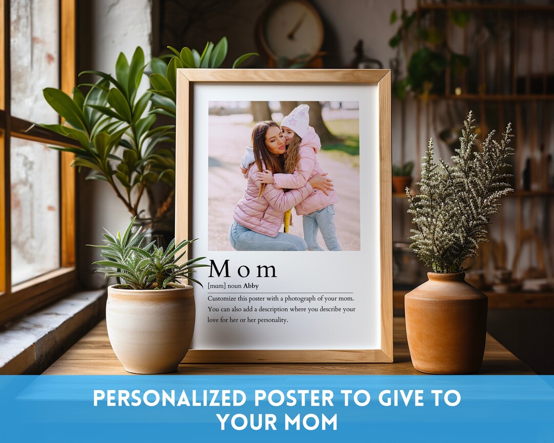 Mom Definition Poster, Custom Mum Definition, Gift for Mom, Mom ...