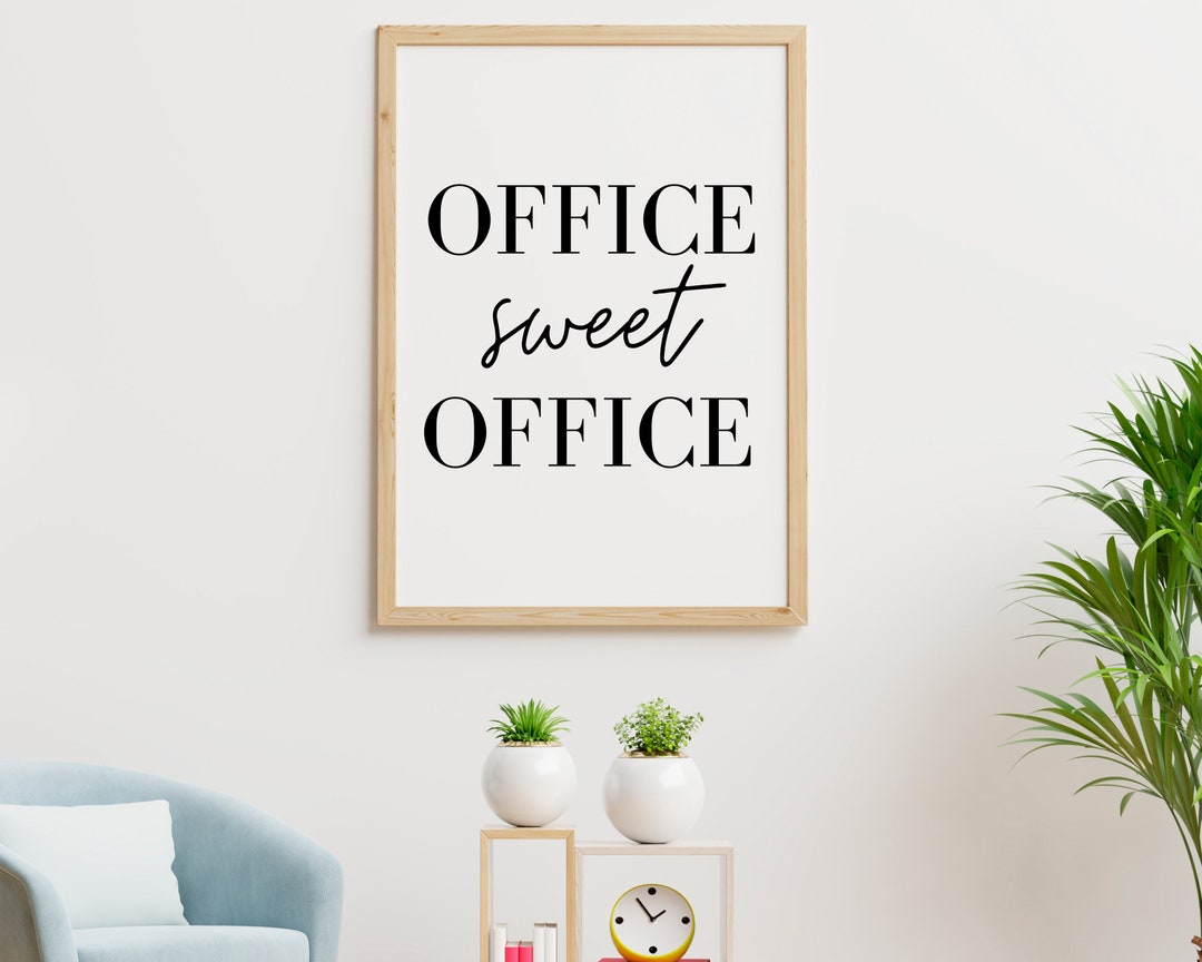 Office Sweet Office Poster Printable Digital Download Wall Art ...