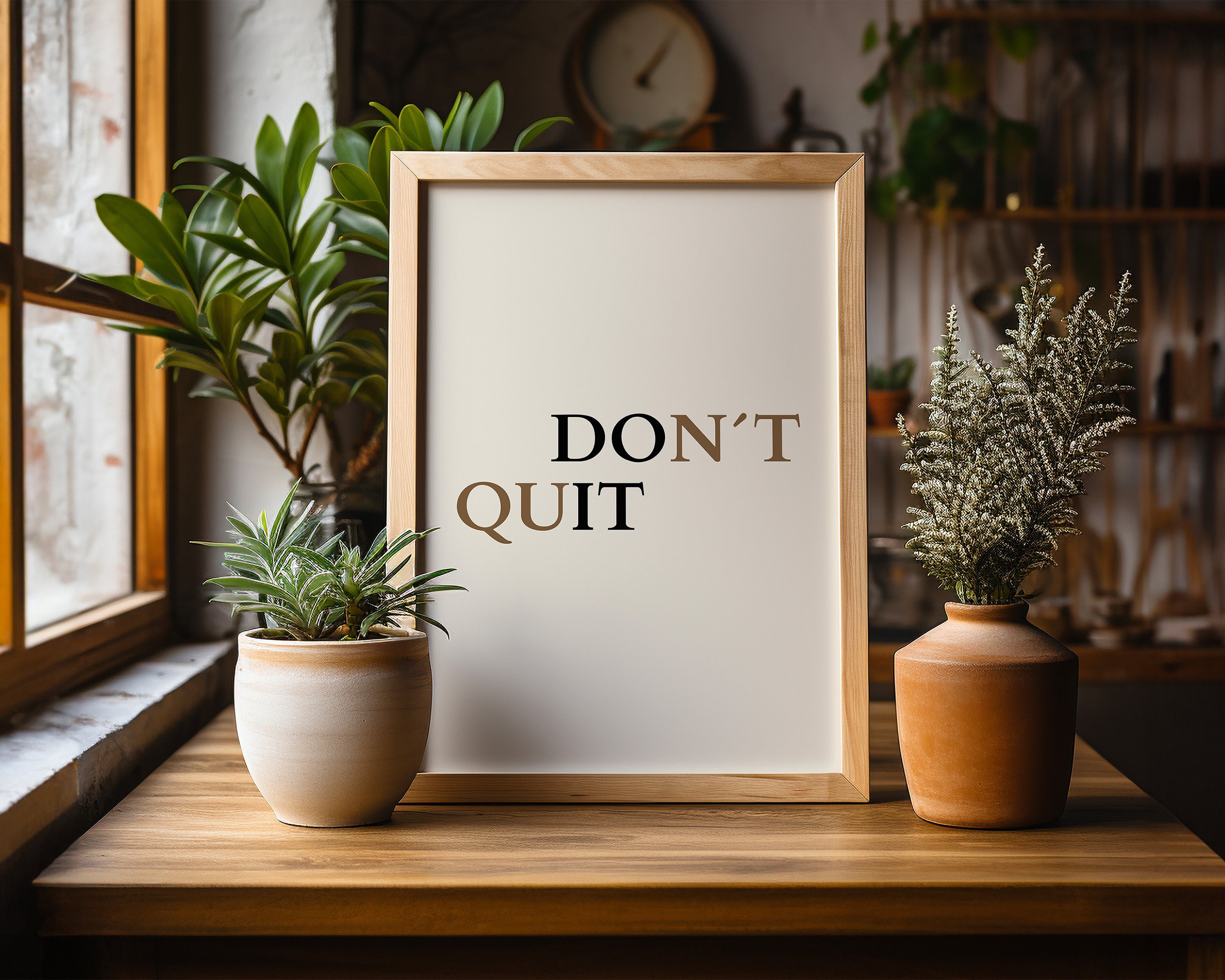 Don T Quit Do It Poster Printable Digital Download Wall Art Office ...