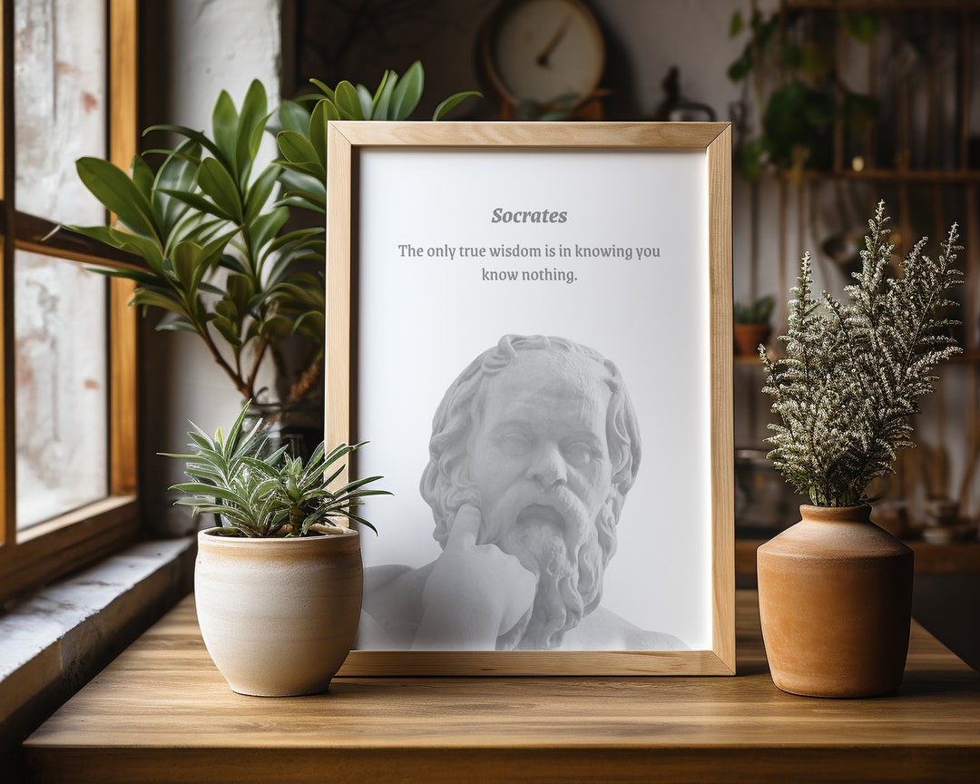 Socrates Quote Poster With the Option to Custom Printable Digital ...