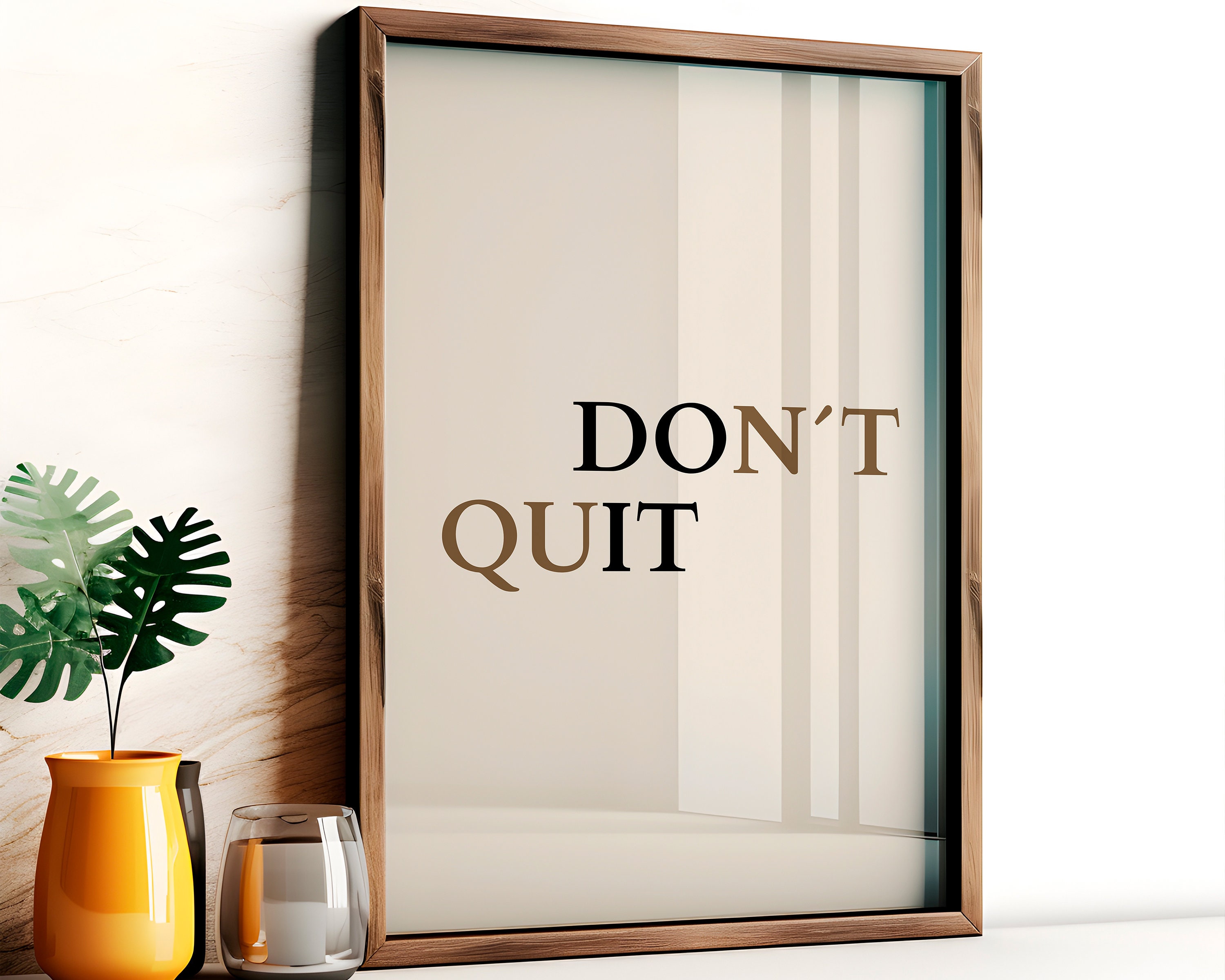Don T Quit Do It Poster Printable Digital Download Wall Art Office ...