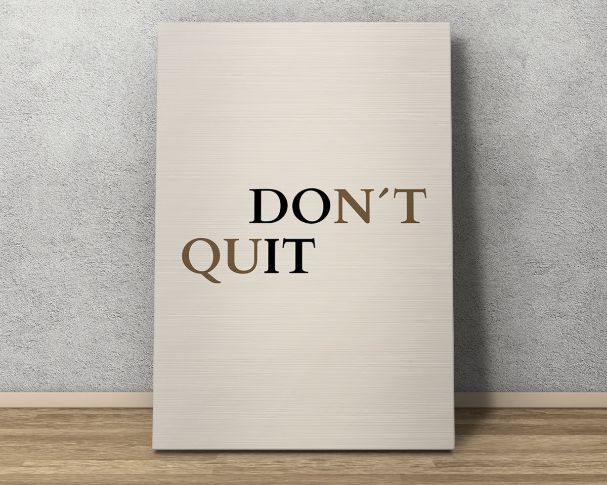 Don T Quit Do It Poster Printable Digital Download Wall Art Office ...