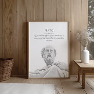 Plato Quote Poster | Philosopher Printable | Platonic Gifts ...