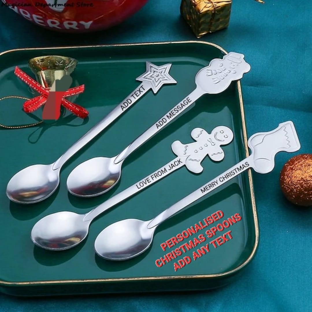 Engraved Personalised Christmas Spoons Family Christmas - Etsy UK