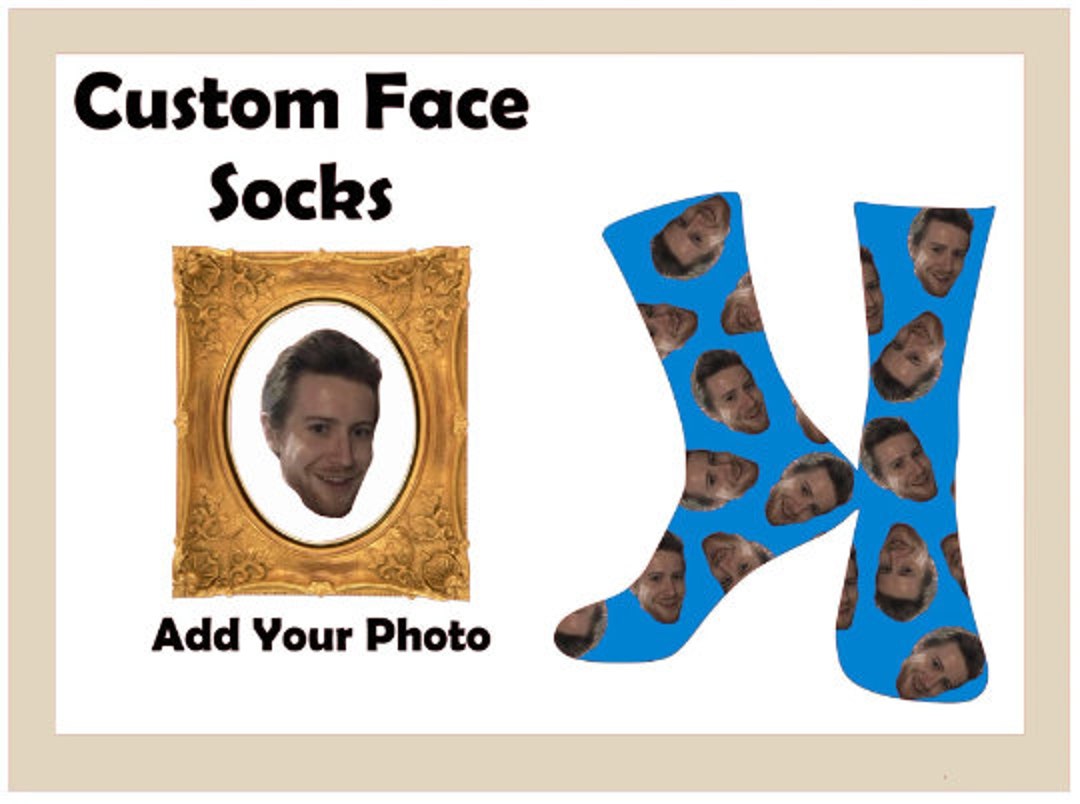 Custom Face Socks Custom Photo Socks Custom Socks, Personalised Socks ...